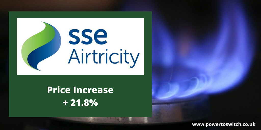 SSE Airtricity Gas To Increase Gas Prices By 21 8 Power To Switch SSE Airtricity Gas To Increase Gas Prices By 21 8 Power To Switch